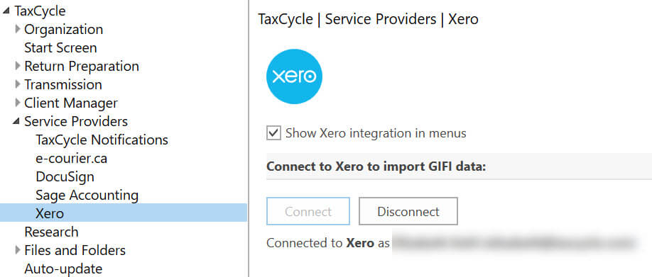 T2 and T5013 GIFI Import From Xero - TaxCycle