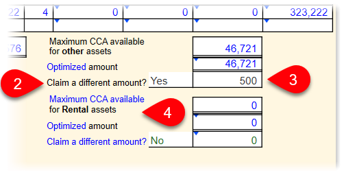 Schedule 8 CCA and Assets - TaxCycle
